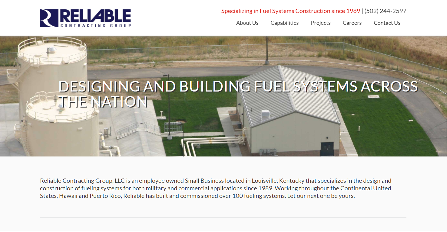 Reliable Contracting Group | Fuel System Design, Construction, and More